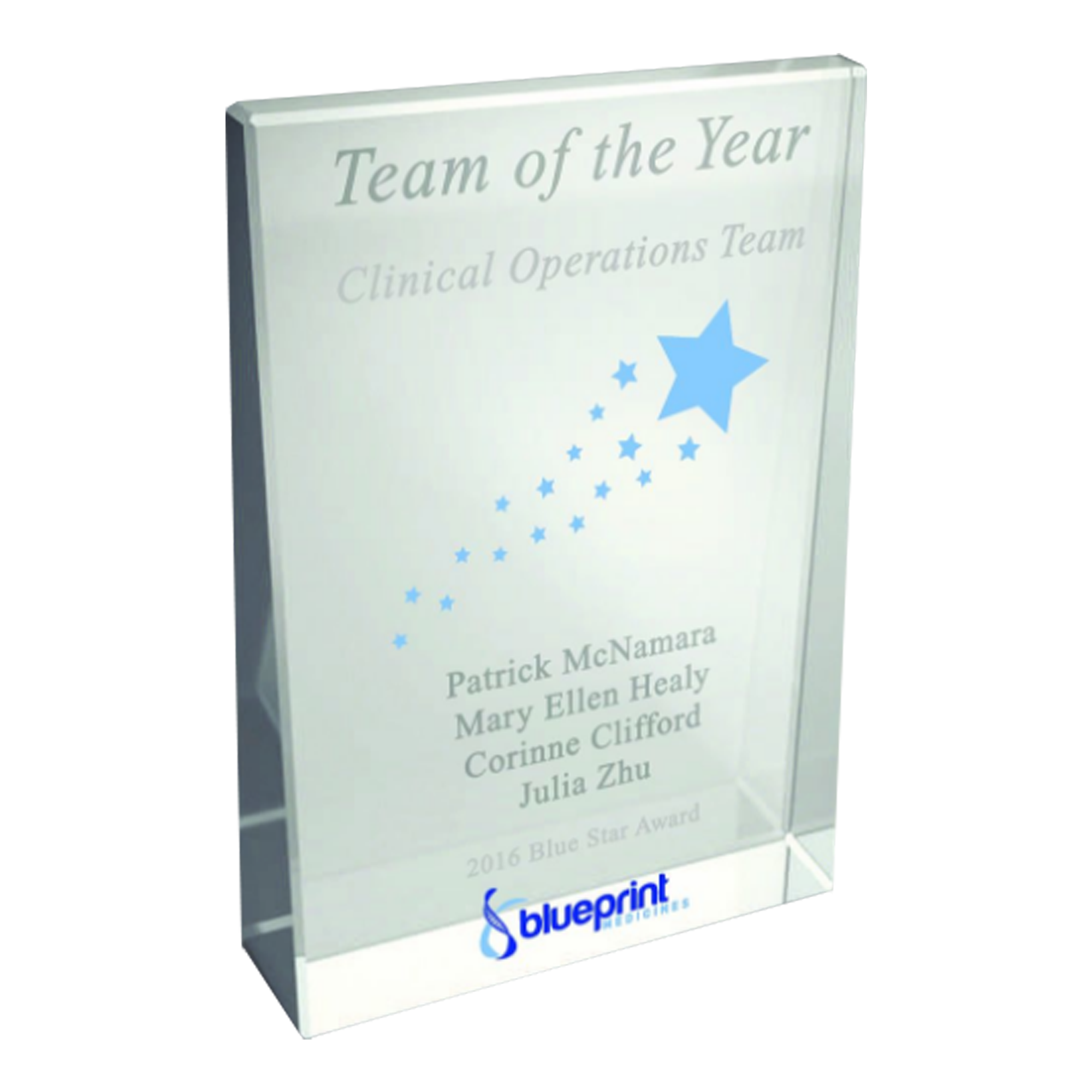 Illuminate Achievement with Exquisite Blueprint Crystal Award