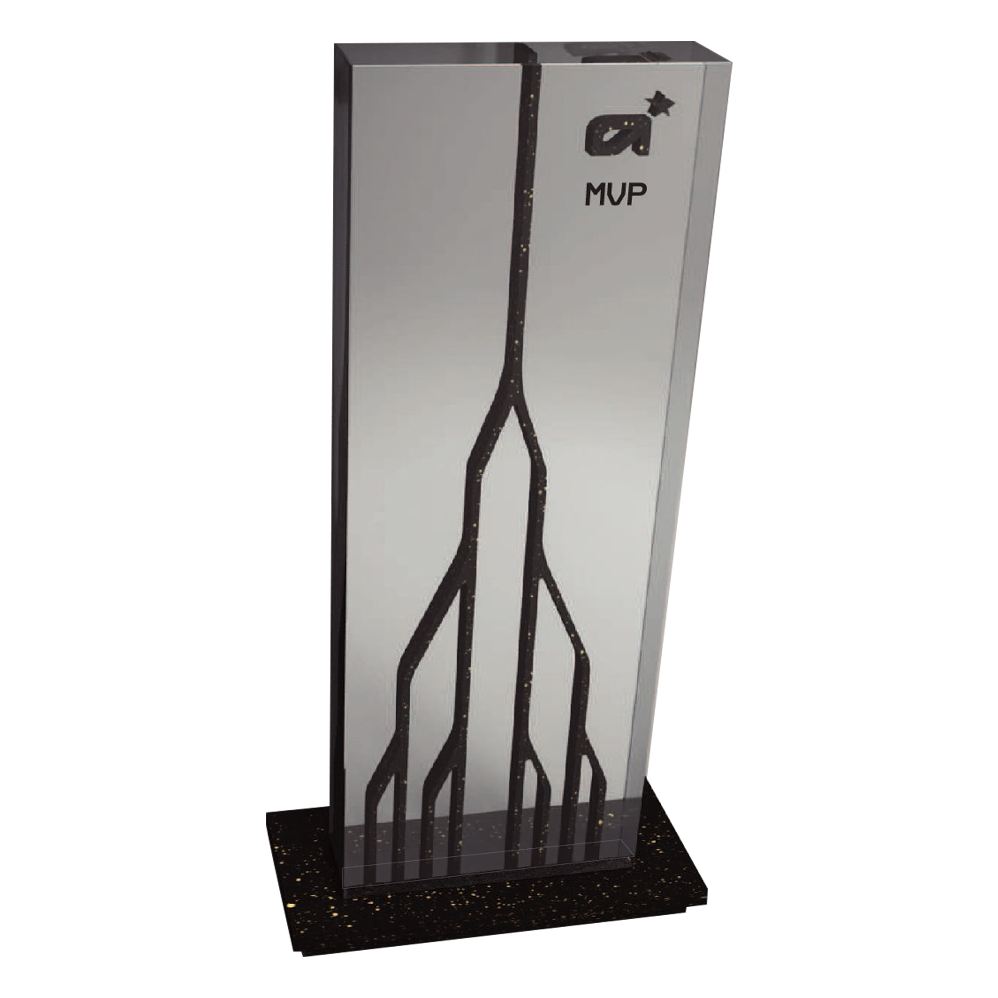 Modernize Recognition with MVP Stylish Lucite Award