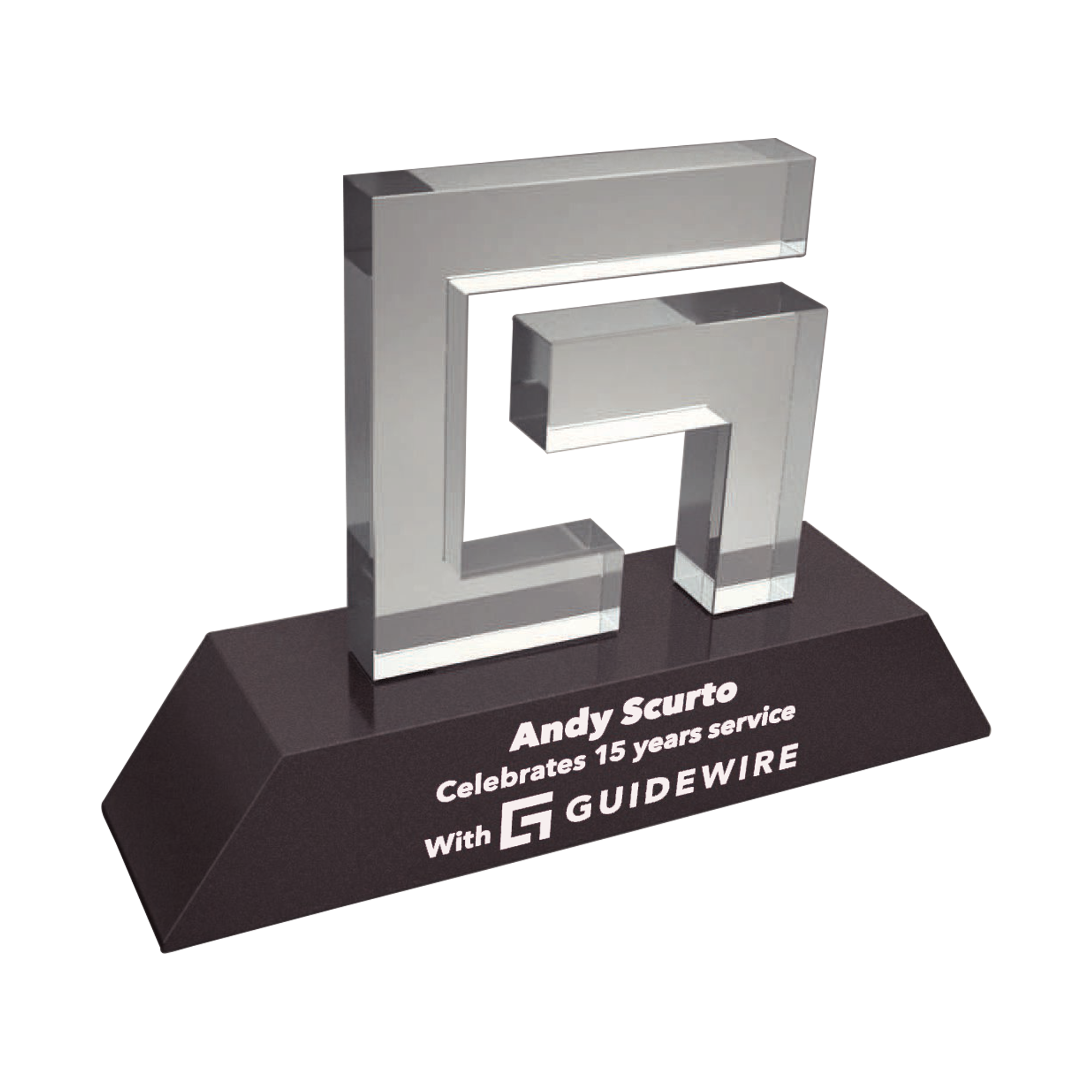 Modernize Recognition with Guidewire Stylish Lucite Award