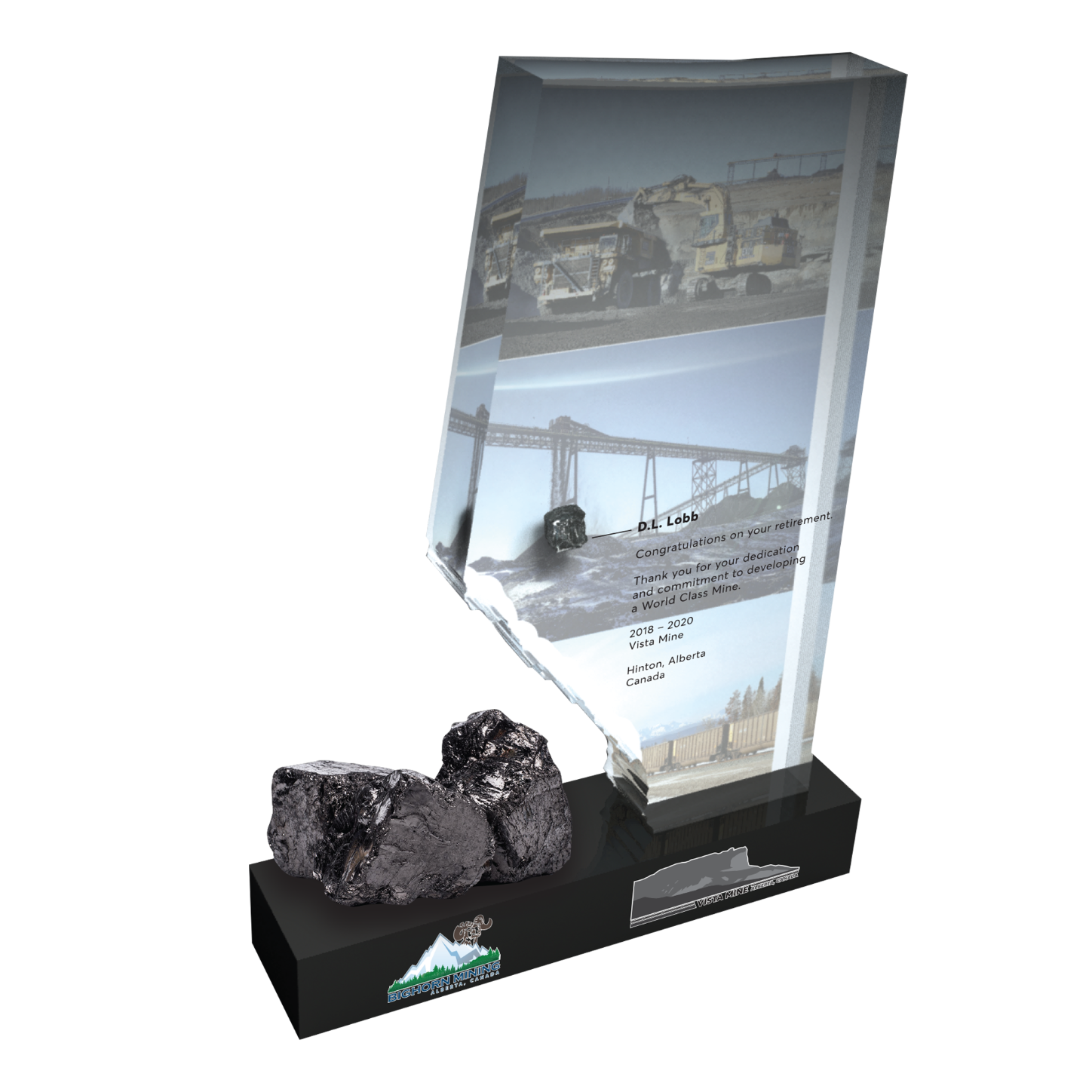 Bighorn Mining Lucite Awards for Distinction