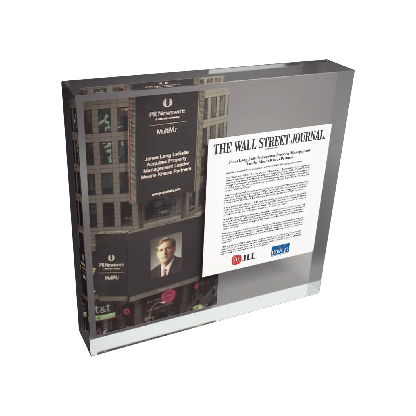 Lucite Deal Toys and M&A Tombstones with Altrum