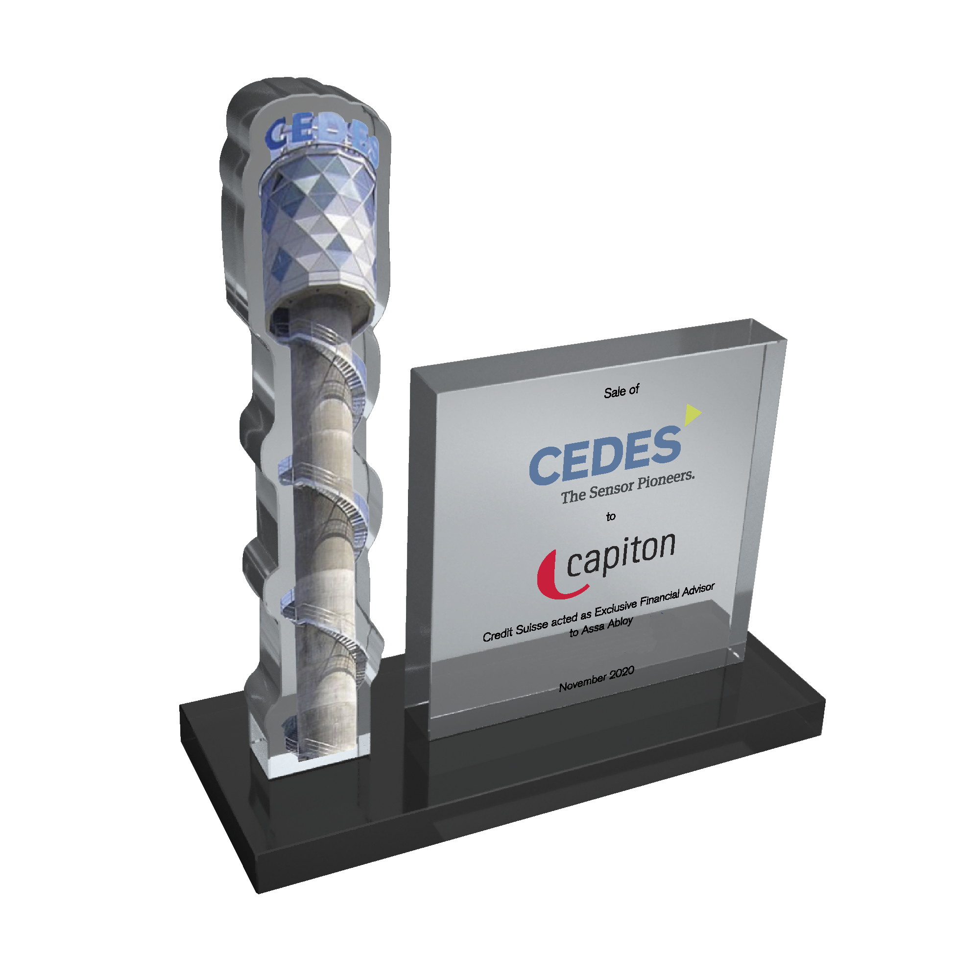 Elegant Cedes Crystal Deal Toy - Symbol of Achievement